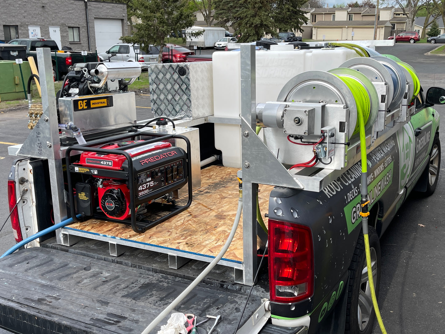 8 Foot - Fully Assembled Aluminum Pressure Washing Skid – Mammoth Skids